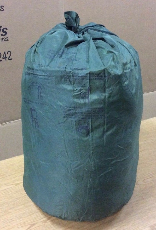 Used Military Wet Weather Bag, Rucksack Liner, Waterproof Bag, US OD ...