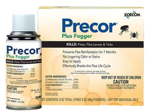 Precor Plus IGR Fogger 3 x 3 oz Kills Fleas Hatching Eggs Flea Tick ...