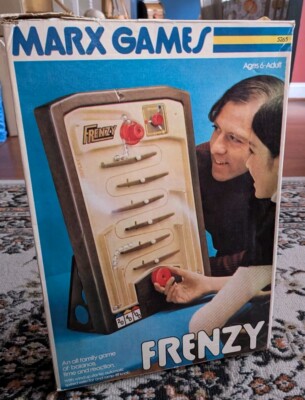 Vtg Frenzy Marx Games Pinball TableTop Arcade Style Marble Flipper ...