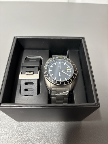 The James Brand x Timex Automatic Titanium GMT 41mm Watch Limited 0432/ ...