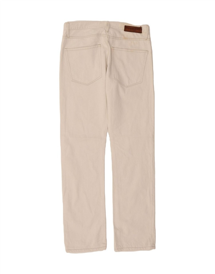 BURBERRY Mens Straight Jeans W32 L34 White Cotton DM09 | eBay