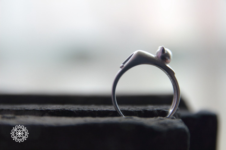 SALE! Delightful Cat Adjustable Open Ring Solid Sterling Silver Kitty ...