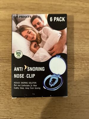 6 Pack Anti Snoring Nose Clips The Snore Stopper NEW | eBay