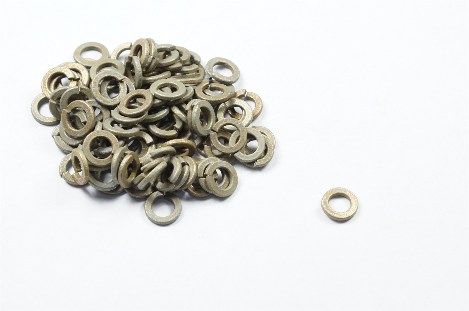 Lot of 92 MS35338-41 MIL #6 Lock Spring Washer Carbon-Steel Cadmium ...