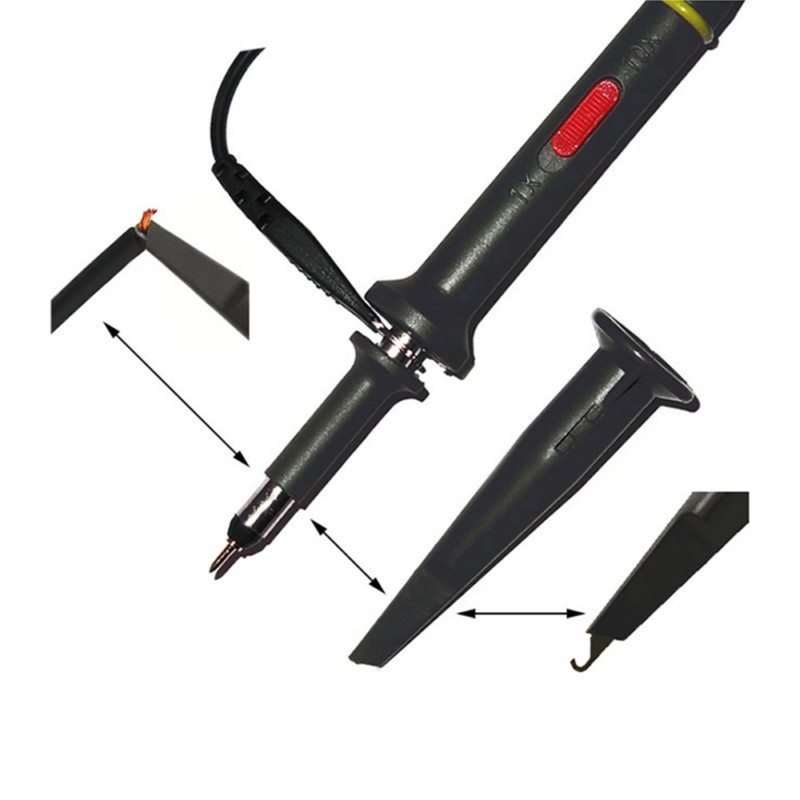 1X 10X 100X Oscilloscope Scope Test Probe kit P4100/P4250//P2301C/P7100 ...