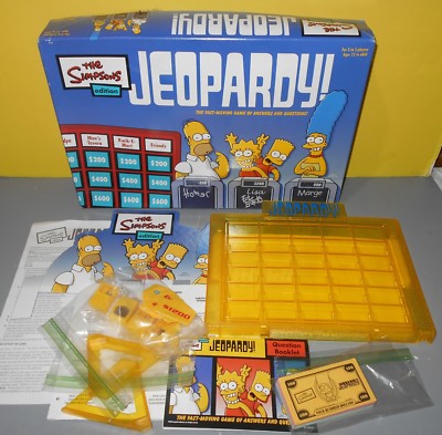 The Simpsons Jeopardy Game by Pressman 2003 Edition 100% Complete ...