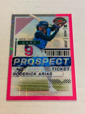 2024 PANINI PROSPECT EDITION RODERICK ARIAS 65/79 PINK VELOCITY PRIZM ...