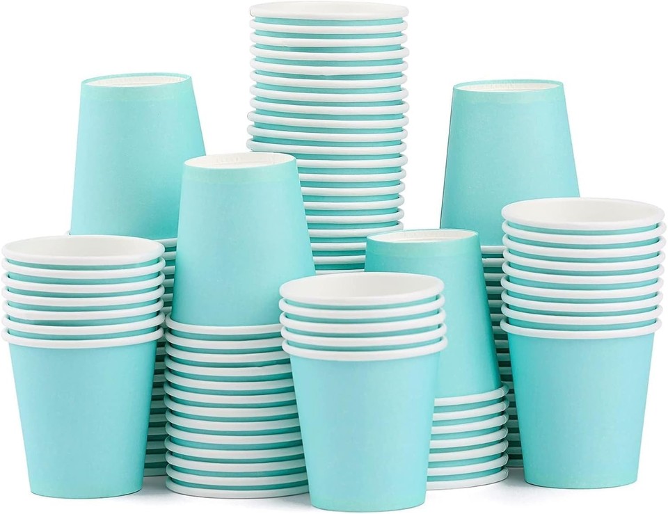 100 Pack 3oz Paper Cups, Paper Coffee Cups, Disposable Hot Cups for ...