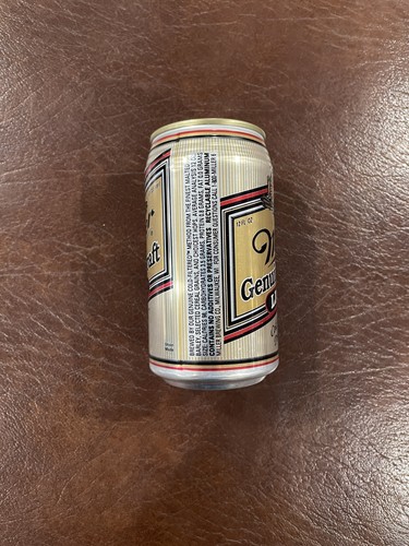 Miller Genuine Draft Light Beer Can. Bottom Opened. 12oz. Combined ...
