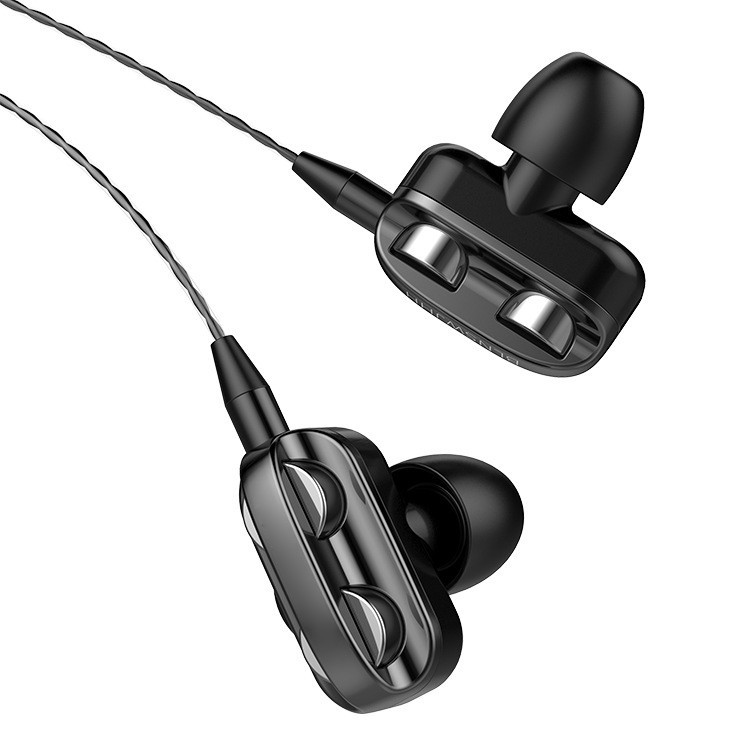 Ergonomic Sport In Ear Dual Driver Earphones with Enhanced Bass for ...