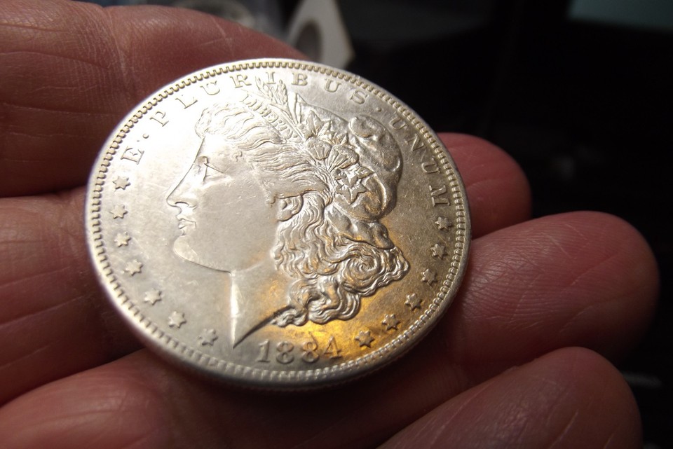 1884-S Key date Morgan Silver Dollar AU+ Looks UNC at first glance | eBay