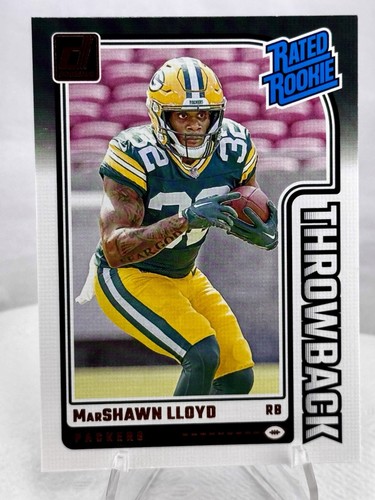 2024 Panini Donruss Football MarShawn Lloyd Rated Rookie Throwback #31 ...