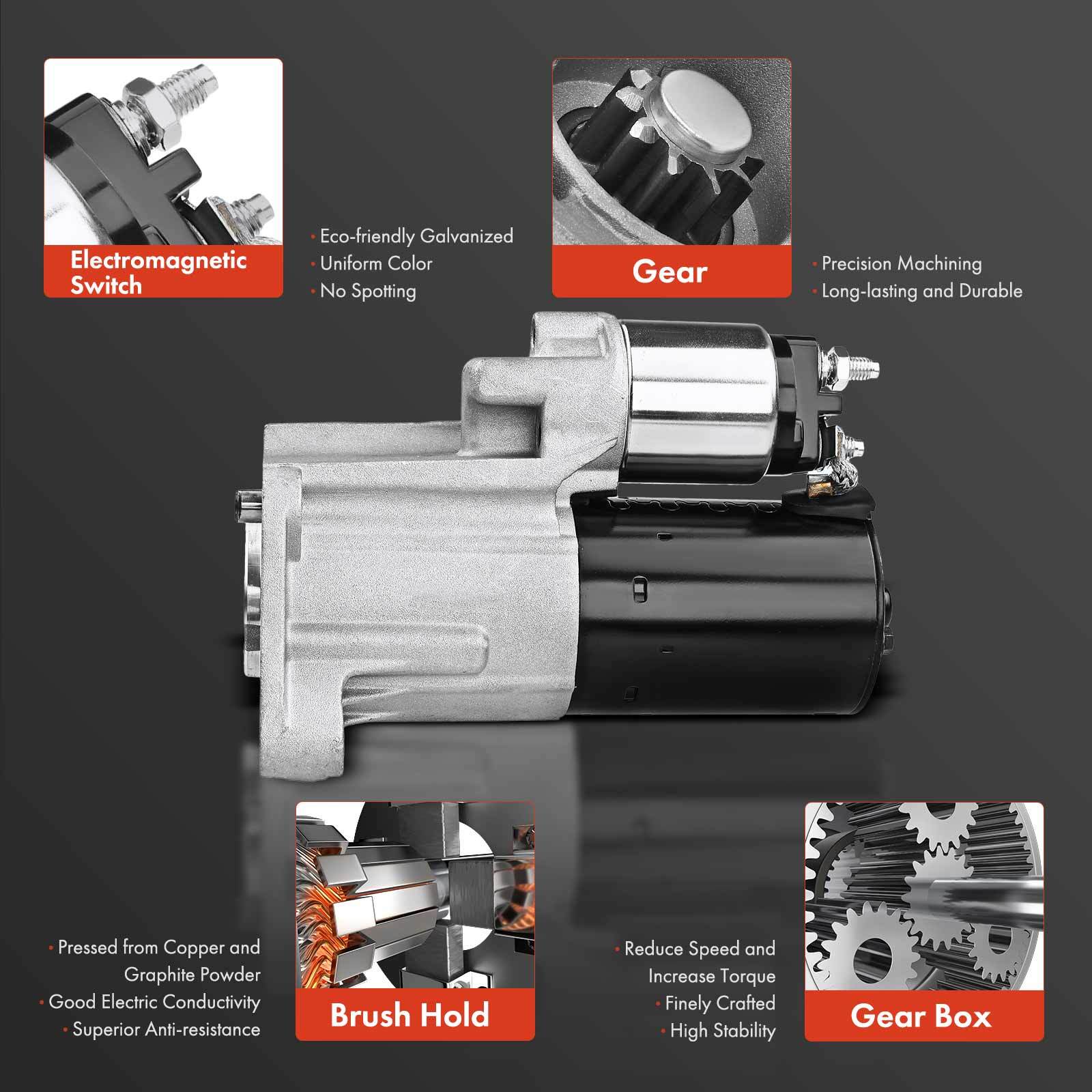 Starter Motor for Land Rover LR2 2008 2009-2012 L6 3.2L SUV 1.1KW 12V ...