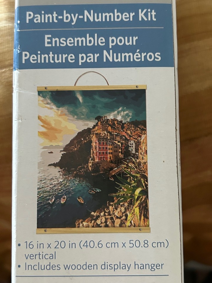 Artist's Loft Paint-by-number kit of Colorful Buildings & Sea-NEW | eBay