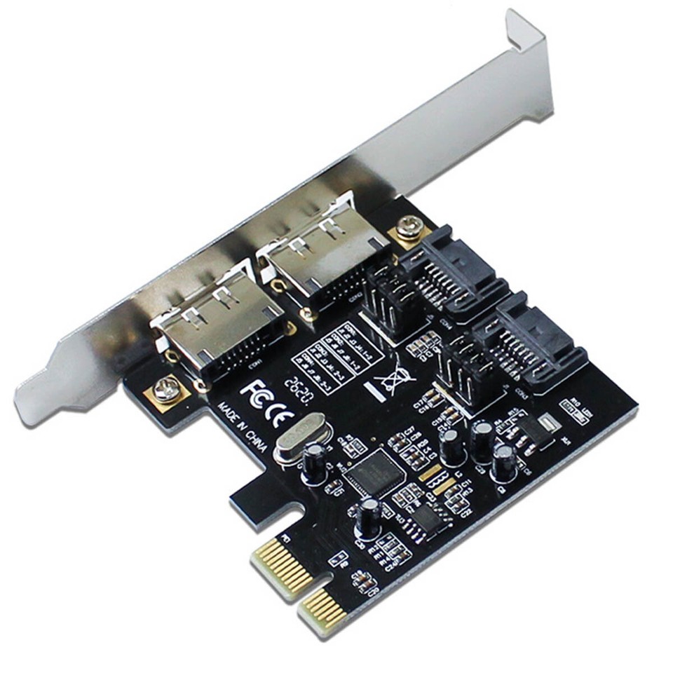 PCI-E Express SATA3 SATA3.0 6Gb/s+eSATA SATA III Expansion Combo Card ...