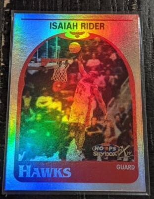 2000 NBA Hoops Isaiah Rider HOOPLA Refractor Insert Parallel #66 MINT ...