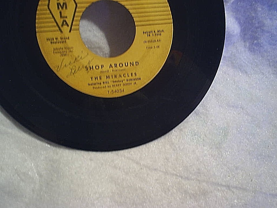 1960 THE MIRACLES-Shop Around,RARE TAKE 45,Smokey Robinson,tamla 54034 ...