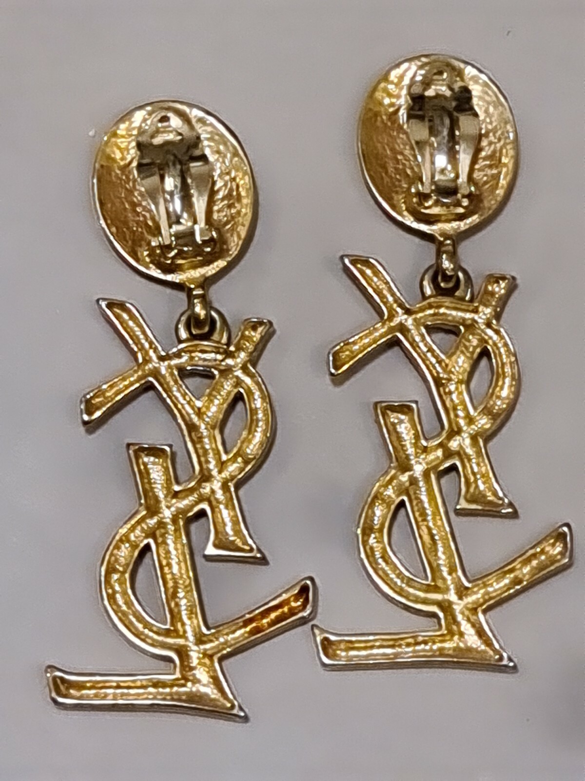 YSL Logo Earrings | eBay UK