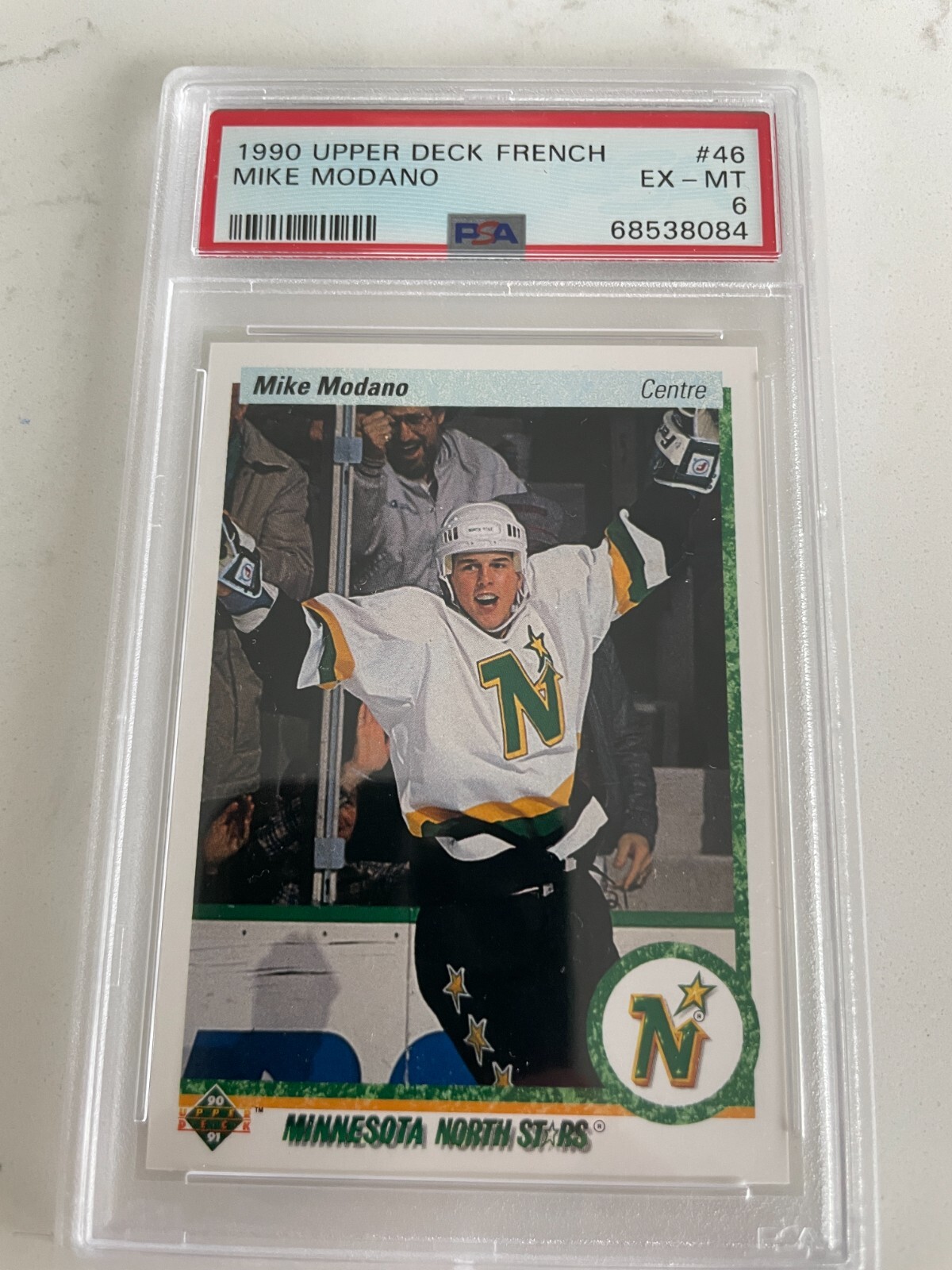 1990 Upper Deck French Mike Modano Rookie RC Card PSA 6 | eBay