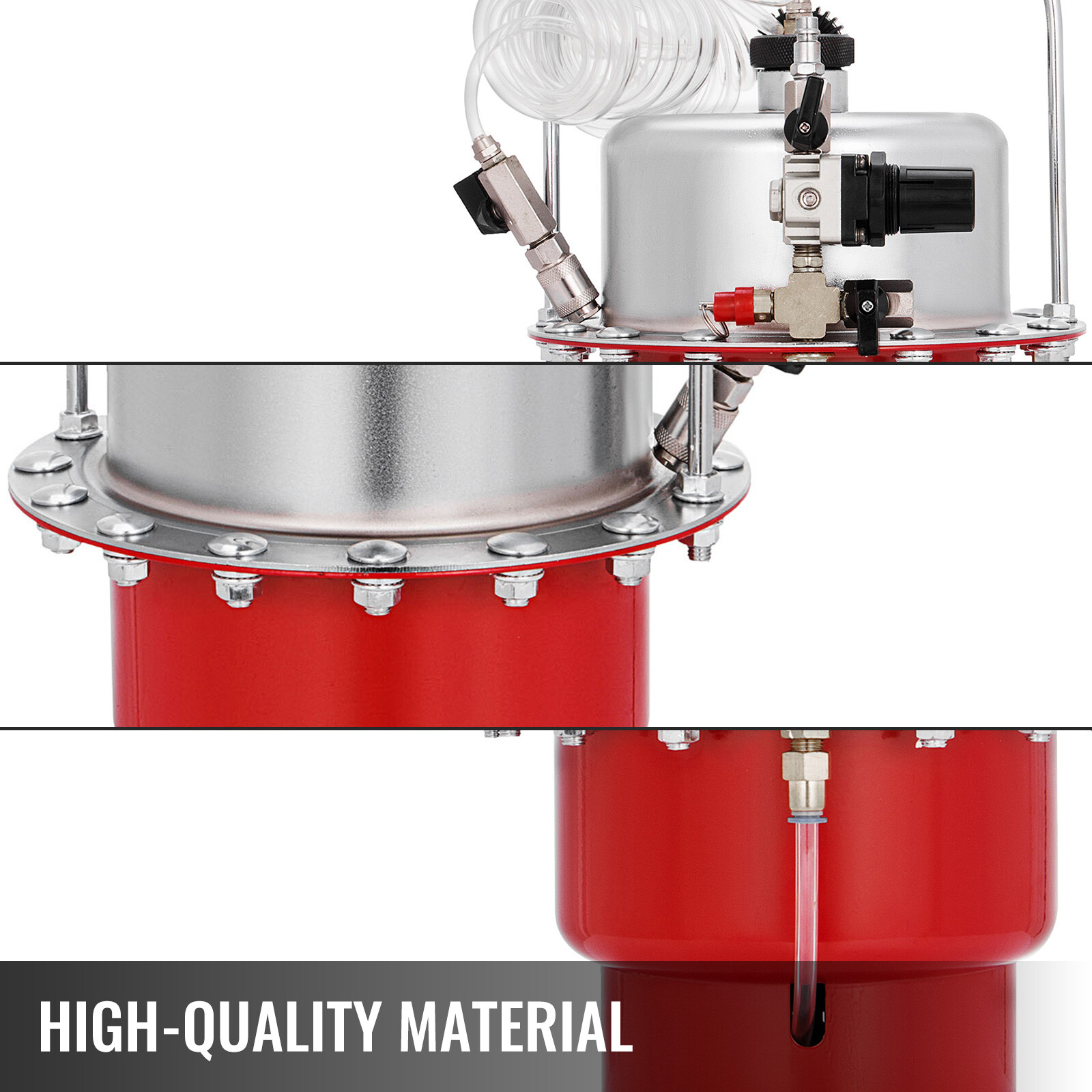 Pro Portable Pneumatic Air Pressure Kit Brake & Clutch Bleeder Valve ...