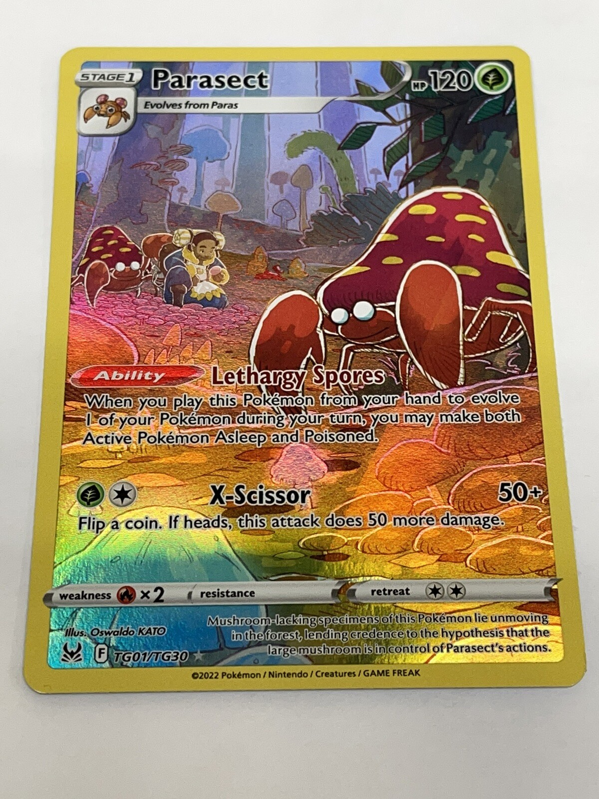 Pokemon TCG - Parasect - TG01/TG30 - Full Art - Trainer Gallery - Lost ...