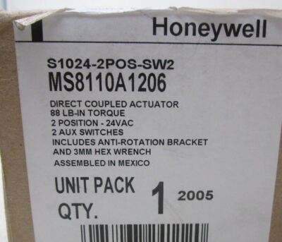 HONEYWELL MS8110A1206 direct coupled actuator | eBay