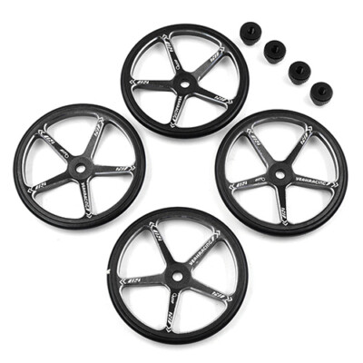 Yeah Racing YT-0142BK Aluminum Set Up Wheels :1:10 M Chassis Black | eBay