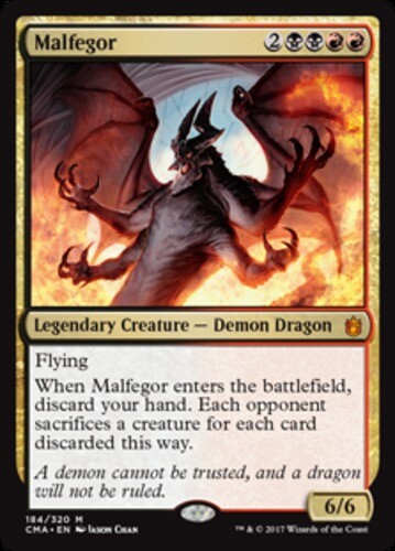 1 x Malfegor - Commander Anthology - Light Play - MTG | eBay