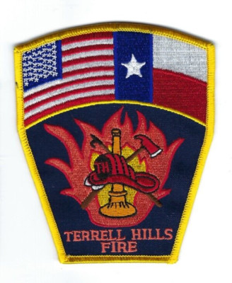 Terrell Hills (Bexar County) TX Texas Fire Dept. patch - NEW! | eBay