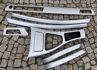 BMW 3 E90 E91 Silver Interior Trim Kit Center Console Panel Moldings ...