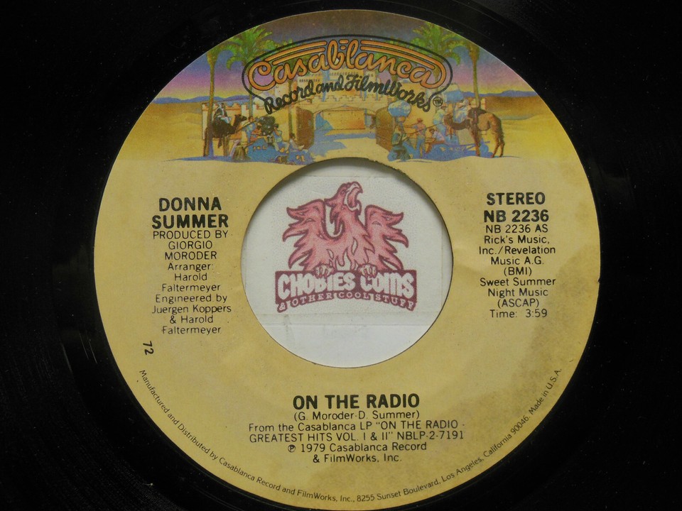 Donna Summer: On The Radio / There Will Always Be A You, 45 RPM VG+ (HB ...