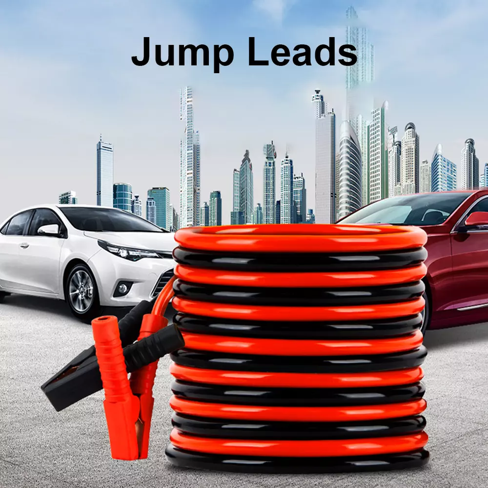 Heavy Duty Power Jumper Booster Cables Commercial Grade Battery 2 Gauge ...