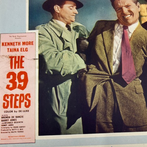 1960 The 39 Steps #4 Lobby Card Kenneth More Taina Elg Brenda de Banzie ...