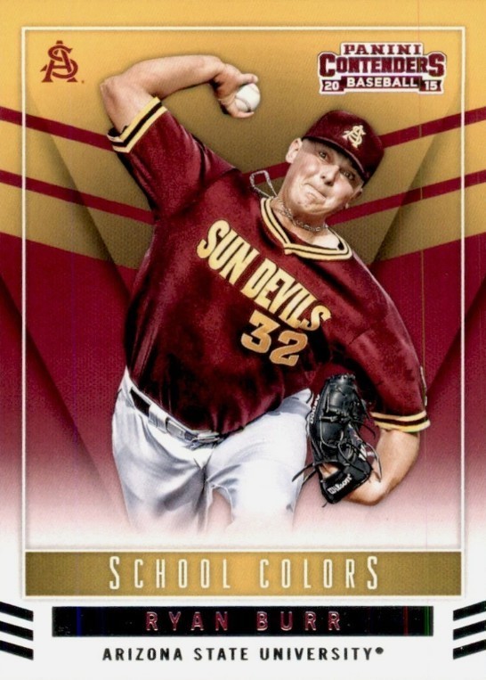 2015 Contenders Draft Picks Ryan Burr Rookie Lot School Colors Class ...