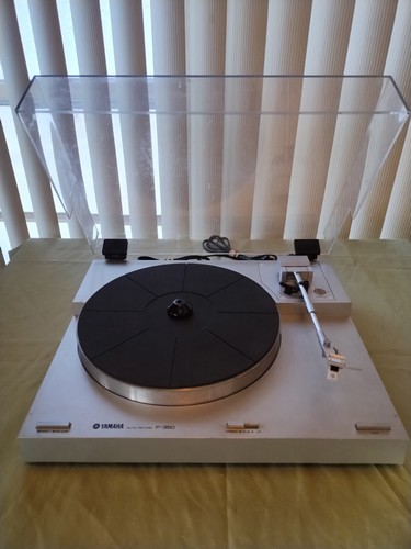 YAMAHA P-350 TURNTABLE WORKING SEMI AUTO BELT DRIVE AT CART TESTED ...