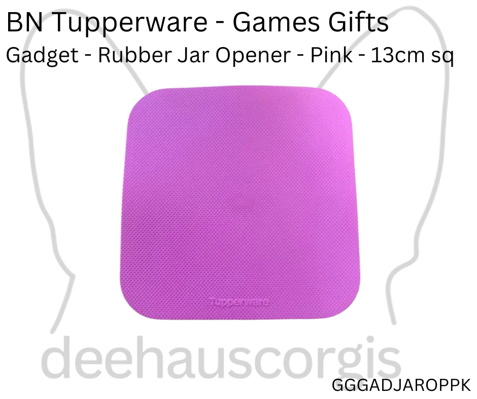 Brand New in Packaging Tupperware Games Gift Jar Opener - Pink | eBay