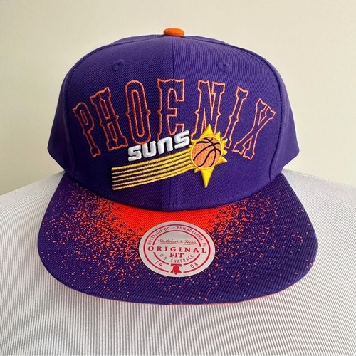 Mitchell and Ness Phoenix Suns Snapback Hat Cap Spray Paint Splatter ...
