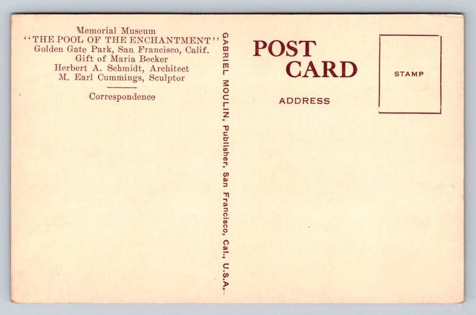 Pool Of Enchantment Memorial Museum Golden Gate State Park San ...