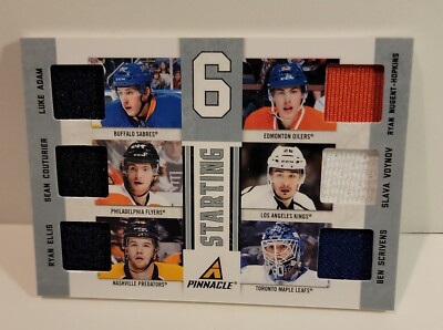 2012-13 Pinnacle Ellis/Scrivens/Voynov/Adam Starting 6 Jersey | eBay