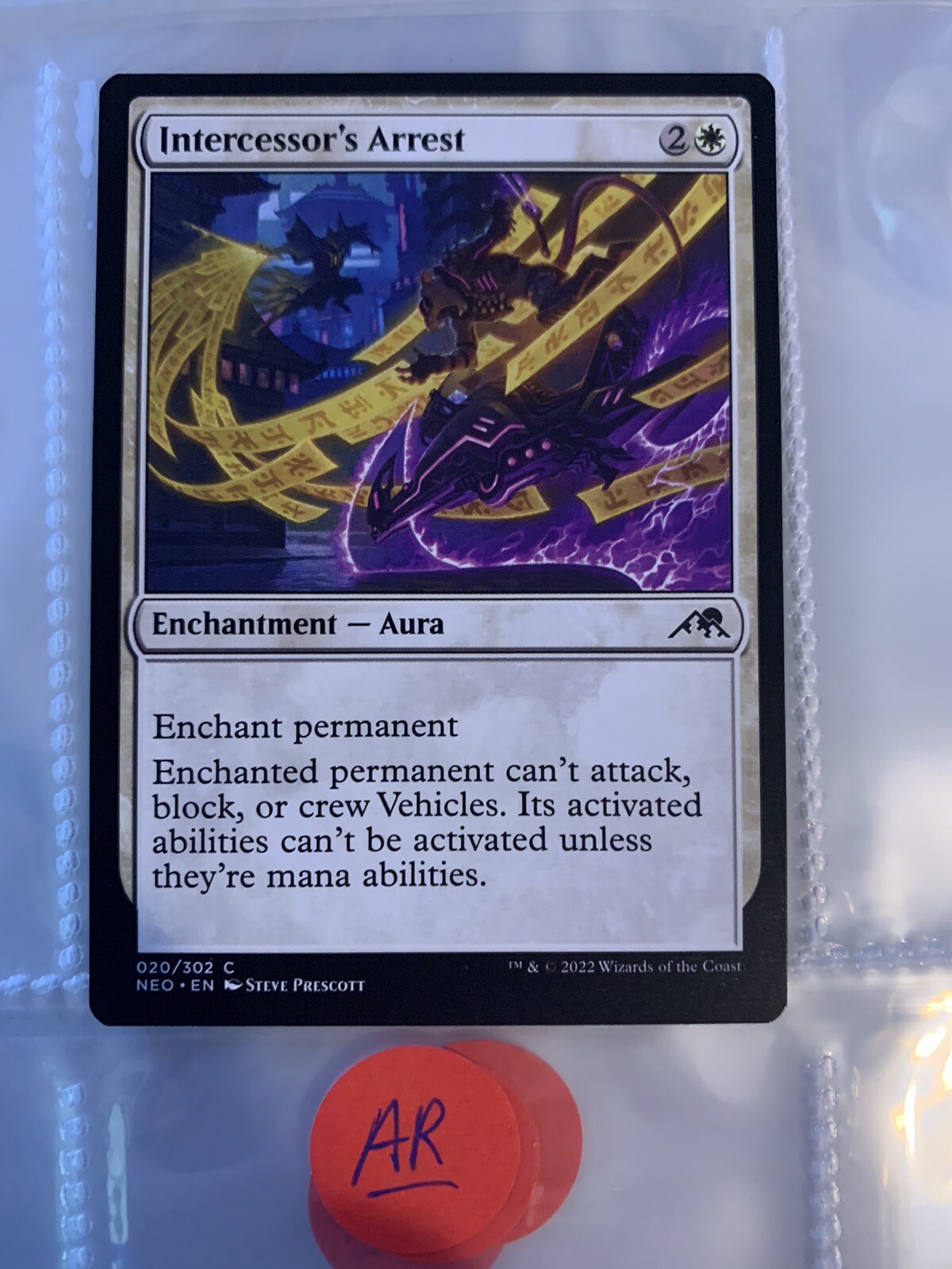 MTG Intercessor's Arrest Kamigawa: Neon Dynasty 020/302 Regular Common ...