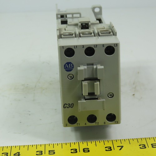 Allen Bradley 100-C30D*00 Ser C 30A 3 Pole contactor W/24VDC Coil | eBay