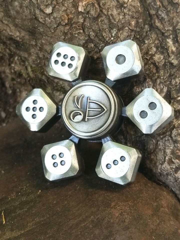 Craps Dice Metal Hand Fidget Spinner Bones, Casino, Good Luck Adult ...