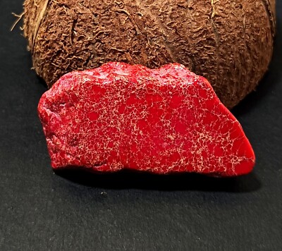 70.5 Ct Natural Arizona Superior Red Turquoise Slab Rough Certified ...