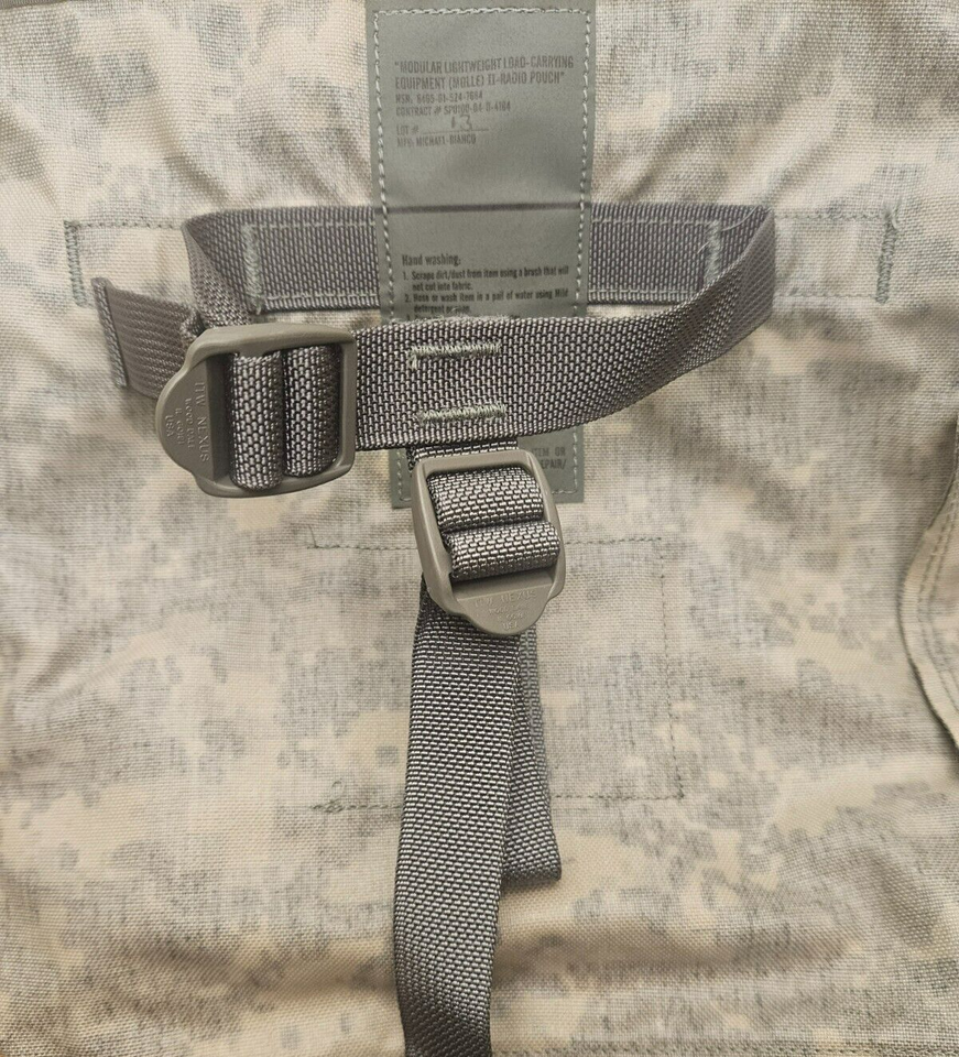 NEW AUTHENTIC USGI RADIO POUCH - ACU CAMO - MOLLE II RUCK MILITARY DUMP ...