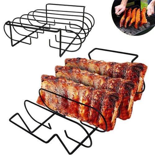 Non-Stick BBQ Stand Barbecue Steaks Racks Stainless Steel Chicken Grill ...