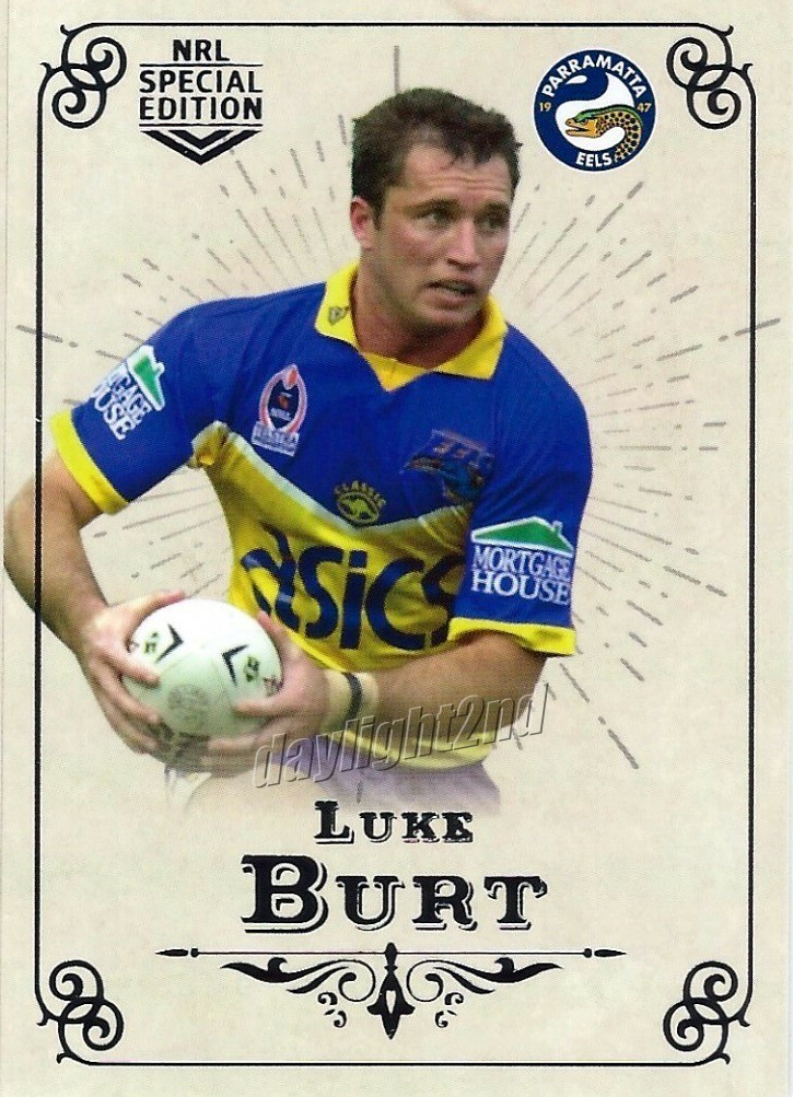 2018 PARRAMATTA EELS NRL Card LUKE BURT Glory | eBay Australia