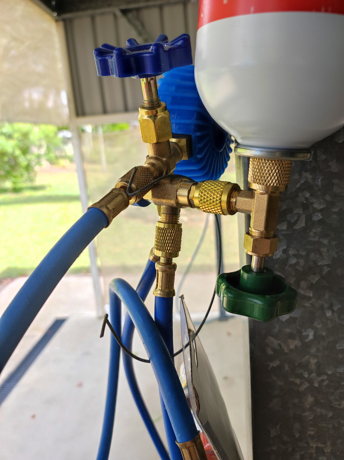 Car AirCon HyChill & Sealant & UV Dye Single Low Pressure Gauge ...