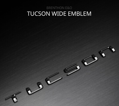 3G Brenthon Hood Trunk Fender Wide Emblem Matt Black For 16~2024 ...