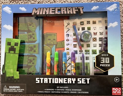 New Minecraft Stationery Set (over 30 pcs - see photos and description ...