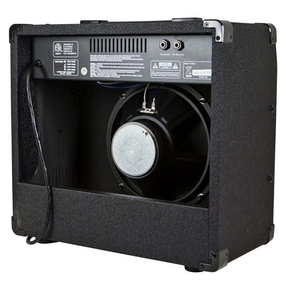40W Guitar Electric Combo Amplifier Amp w/ Spring Reverb Black Pro ...